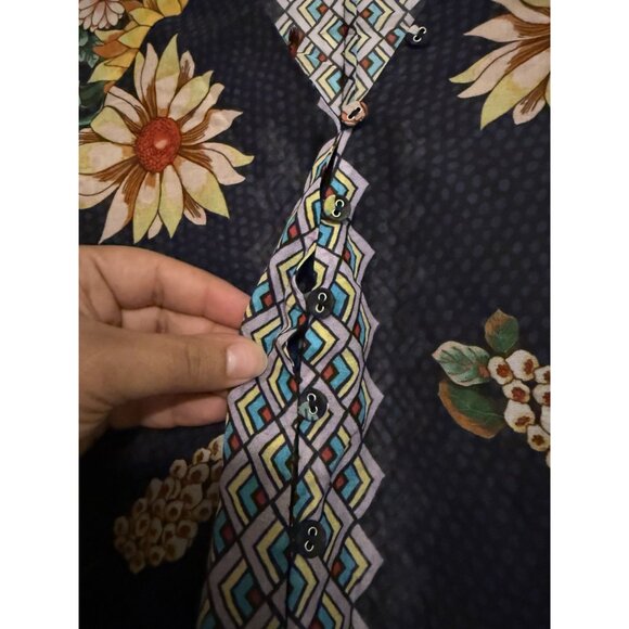 Johnny Was | Dresses | Johnny Was California Mia Floral Border Silk ...